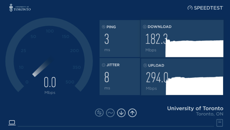 Network speed test - Information Technology Services - University of ...